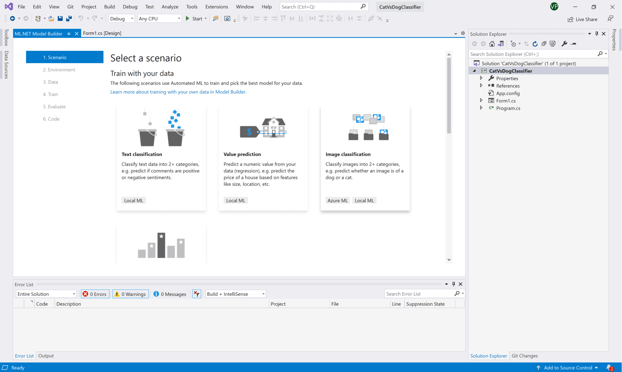 How to use ML.NET Model Builder for Image Classification - DevInDeep