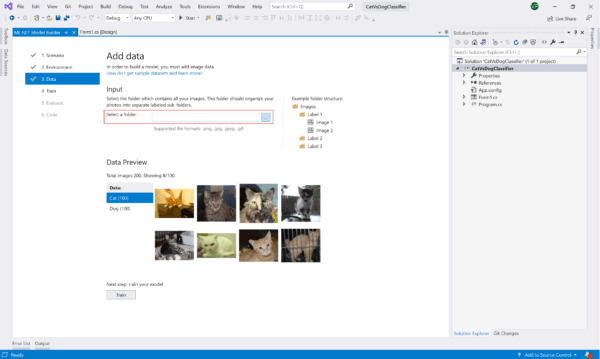 How to use ML.NET Model Builder for Image Classification - DevInDeep