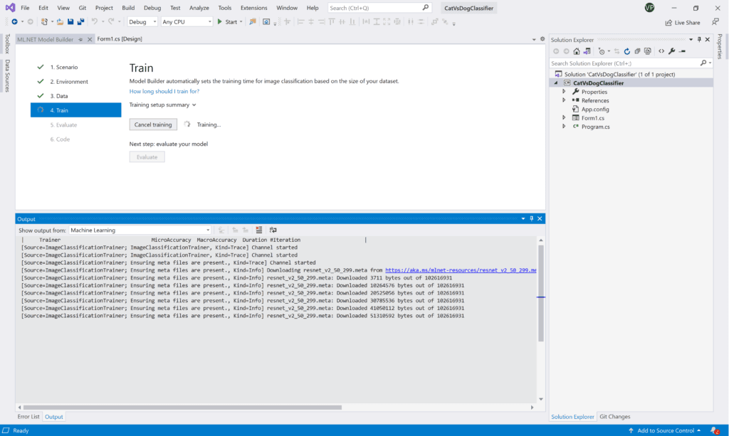 How to use ML.NET Model Builder for Image Classification - DevInDeep