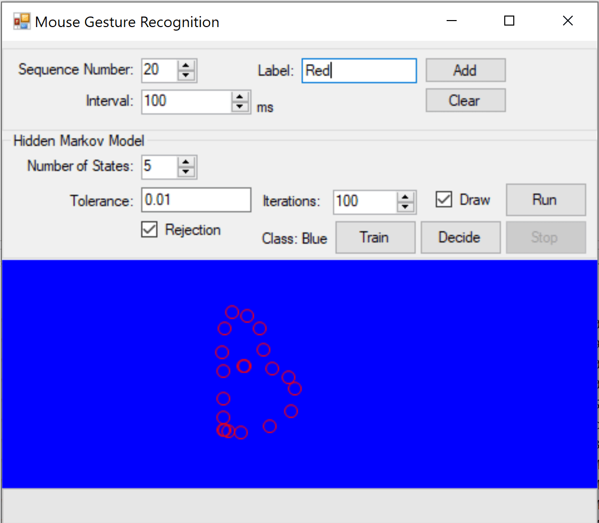 Hidden Markov Models In C A Mouse Gesture Recognition Application