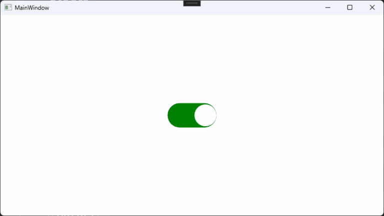 How to Create Toggle Button in WPF - DevInDeep